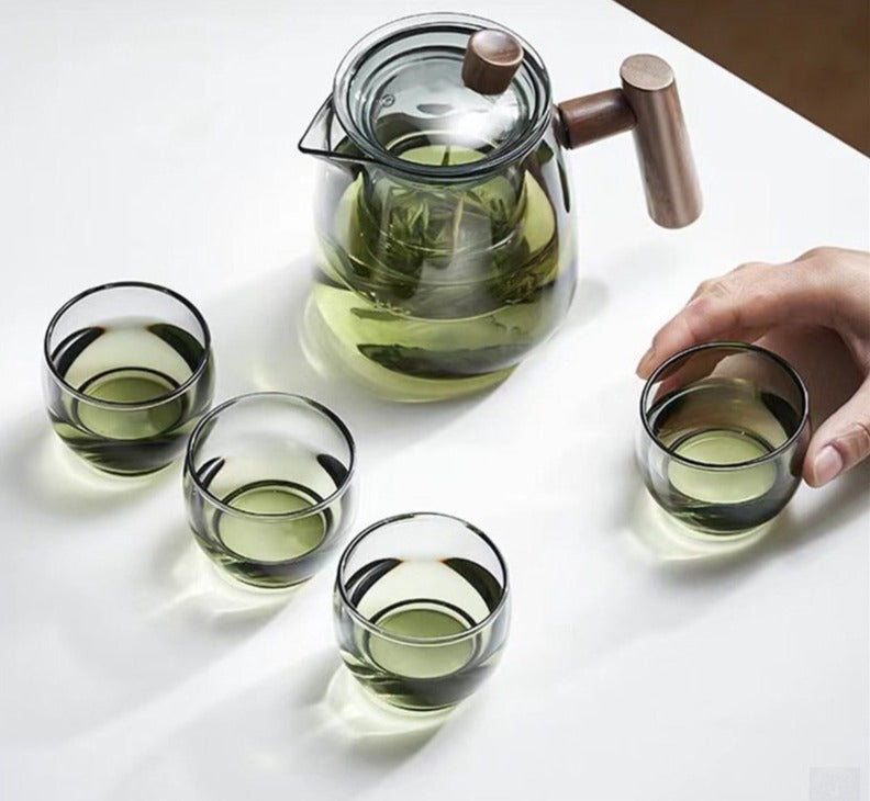 Simple Glass Tea Set – TeaPoty